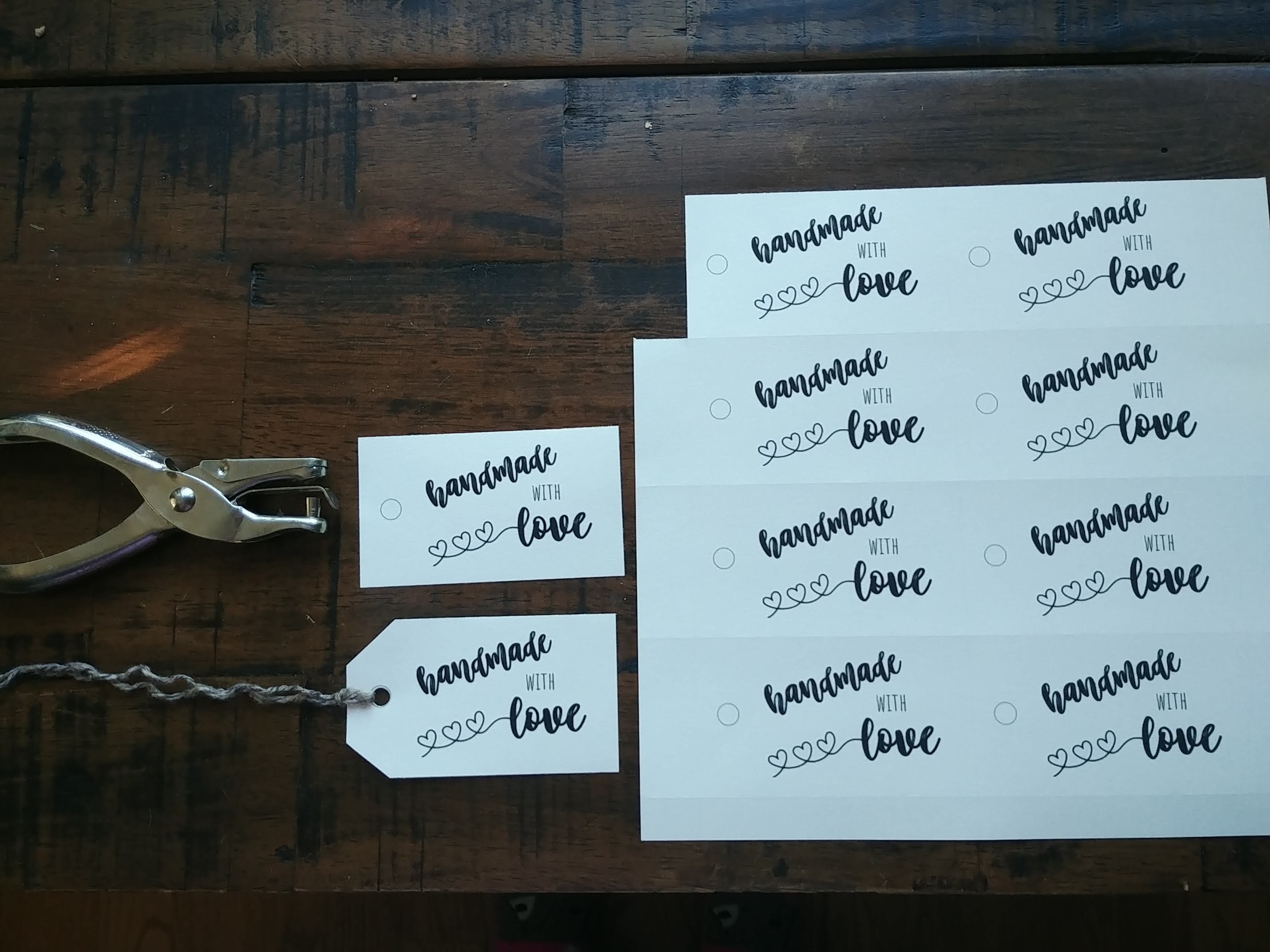 Free Handmade with Love Printable Tags – Cozy Knitting and Crochet